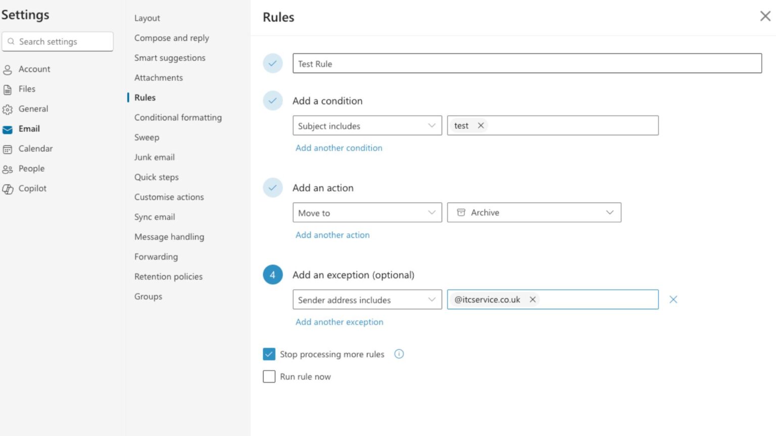 The Basics of Setting Up Rules in Outlook - ITC Service